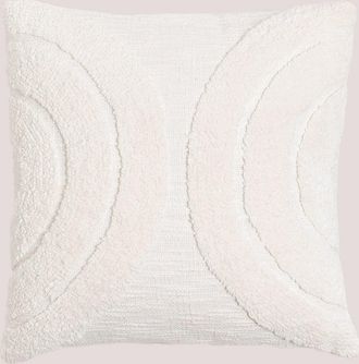 Sklum Quadratisches Baumwollkissen (45 x 45 cm) Zaylee Weiss