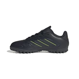 adidas Unisex COPA Pure III League Turf Football Boots, Core Black/DGH Solid Grey/Lucid Lemon, 44 2/3 EU