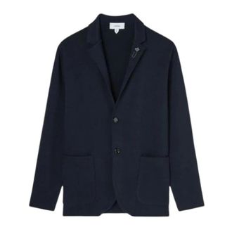 Lardini Giacca in maglia a 2 bottoni - - Jackets - Herren - Blau - S