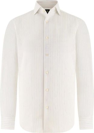 Boggi Milano Homme, Chemises, Bleu, Taille: XL Chemise en lin coupe classique