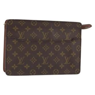 Louis Vuitton Pochette en toile Pre-owned - Femme - Pre-owned - Brun - Taille: ONE Size