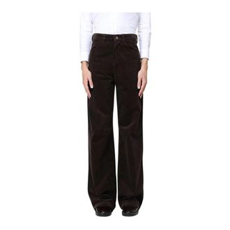 Emporio Armani J14 Weite Hose - - Trousers - Damen - Braun - W30