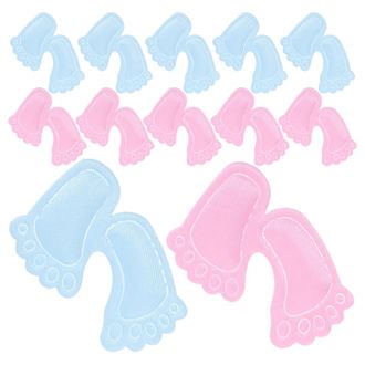 Angoily 200st&uuml;cke Fu&szlig;abdruck-konfetti in Rosa und Blau Tischdeko f&uuml;r Gender-Reveal-Party Vliesstoff Streudekoration f&uuml;r Babyfeiern und Neugeborenenfotos