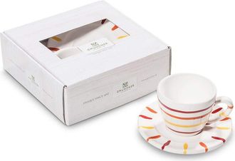 Gmundner Keramik Espresso for you Gourmet Geschirrset Landlust Geschirr, handgemacht in Österreich