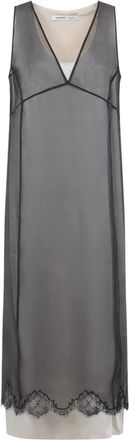 Carven Robe Lingerie Superpos&eacute;e - Femme - Robes - Noir - Taille: 36 FR