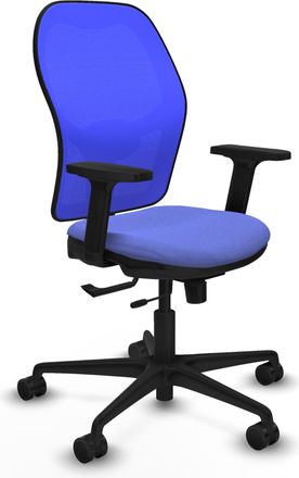 Piqueras y Crespo Schreibtischstuhl mit R&uuml;ckenlehne und 2D-Armlehnen, h&ouml;henverstellbare Lendenwirbelst&uuml;tze, ausgestattet mit Syncro/Traslack und injiziertem Schaumstoff