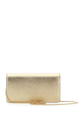 Valentino Garavani Womens Mini Bag Vlogo Metallic Leather Calf