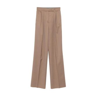 Max Mara Femme, Pantalons, Brun, Taille: 40 FR Wide Pantalons