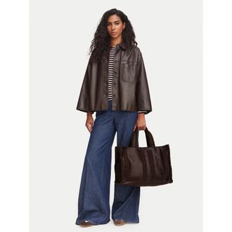 Liu Jo Handtasche Liu Jo L TOTE FAKE MONTONE 2F6037 E0021 Braun