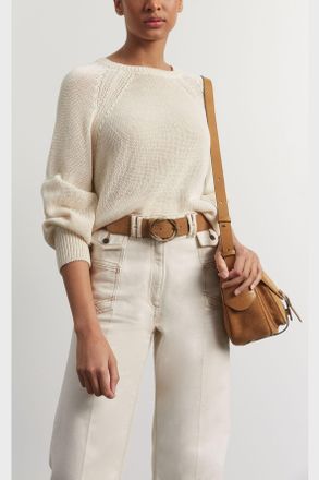 Gerard Darel Pull de mi saison - LEEAM - Ecru