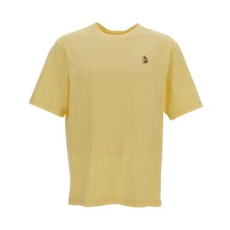Maison Kitsun&eacute; Homme, Tops, Jaune, Taille: XL T-shirt en jersey
