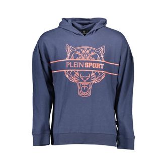 Plein Sport Lang&auml;rmliger Hoodie - - Sport - Herren - Blau - M
