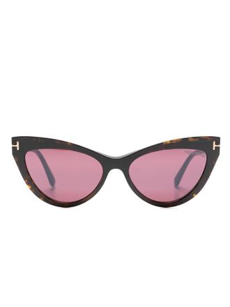 Tom Ford Eyewear Brille mit get&ouml;nten Clip-On-Gl&auml;sern - Gr&uuml;n