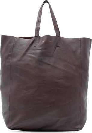 Celine Shopper - Leather Vertical Cabas Tote - Gr. unisize - in Braun - f&uuml;r Damen
