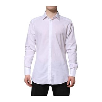 Dolce & Gabbana Klassisches Wei&szlig;es Baumwollhemd - - Shirts - Herren - Wei&szlig; - 2XL