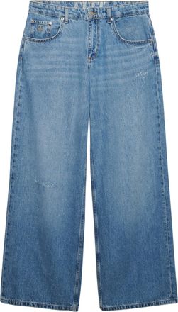 Superdry Damen Kultige Baggy Jeans mit mittlerer Leibh&ouml;he Hellblaue Vintage-Waschung 26/32