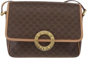 Celine unisex, Pre-owned, Brun, Taille: ONE Size Sac bandouli&egrave;re en toile Pre-owned