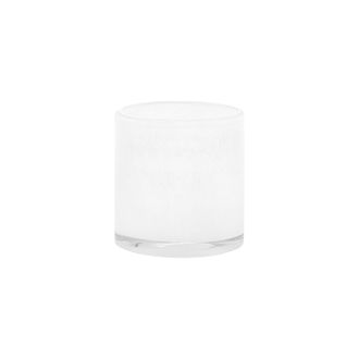 Blomus Windlicht -SAGA- | Kerzenhalter aus Glas | Farbe White | Größe S | Ø8 x 8,5H cm | für Innen- und Außendekoration