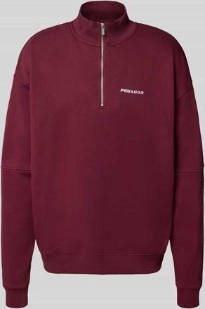 Pegador Oversized Sweatshirt mit Logo-Stitching und Troyer-Kragen
