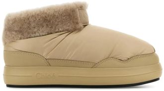 Chlo&eacute; Low-Top Sneaker - Polar Ankle Boots - Gr. 37 (EU) - in Braun - f&uuml;r Damen