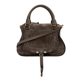 Chlo&eacute; Marcie M Wildleder Tasche - - Bags - Damen - Grau - ONE SIZE