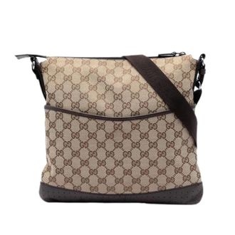 Gucci Sac bandouli&egrave;re en toile Pre-owned - Femme - Pre-owned - Beige - Taille: ONE Size