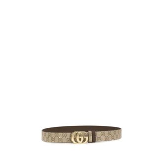 Gucci Mens Beige Cotton Regular Belt
