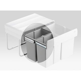 WESCO Eimer 7,5 L Rund, Weiß, Kunststoff