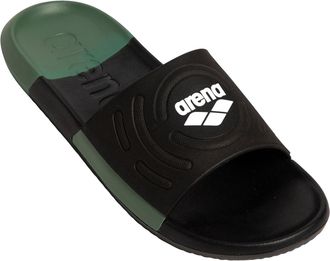 Arena Herren Badeschlappen Badepantoletten Poolsandalen Urban Active Badeschuhe, Farbe:Schwarz, Artikel:-100 Black-sage-sage, Schuhgröße:EUR 48