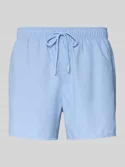 Lacoste Badeshorts mit Logo-Stitching
