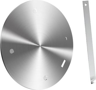 Garneck Küchen Kochgeschirr Adapter Für Induktionsherde Wärmeleitplatte Aus Für Küche Silber Mit -textur Einfach Zu Reinigen Lagern