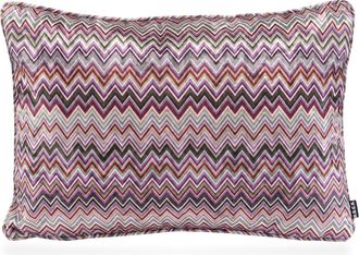 H.O.C.K. Zacki Kissen inkl. F&uuml;llung Dekokissen Zierkissen mit Keder Zickzack n Gr&ouml;&szlig;en (60x40cm, lila)