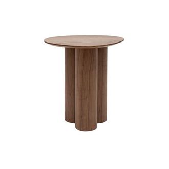 Miliboo Table dappoint Design Bois fonc&eacute; Noyer L44 cm Hollen