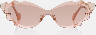 Aquazzura Cat-Eye-Sonnenbrille Palm Beach