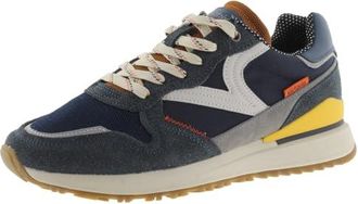 Victoria 1985 Basket Basse LEGGERA Nylon & Pièces Colorées & en Croûte De Cuir & Logo Rétro 8802111 pour Homme Marino 42