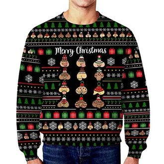 Generic Pull de No&euml;l pour homme | Pull imprim&eacute; vintage tendance pour festival de No&euml;l, pulls de No&euml;l, chemisiers &agrave; capuche de No&euml;l, v&ecirc;tements d&eacute;contract&eacute;s, No