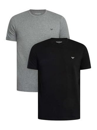 Emporio Armani Endurance 2-Pack T-Shirt, Noir, L Homme