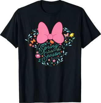 Disney Minnie Mouse Spring Into The Season Flower Icon T-Shirt