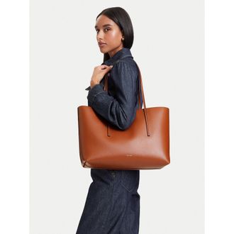 Calvin Klein Handtasche Calvin Klein Foil Logo Tote W/Pouch LV04F3274G Braun