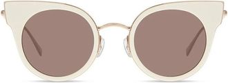 Max Mara Cat-eye Sonnenbrille- Creme - Creme - - Accessories - Herren - Beige - ONE SIZE