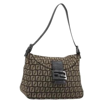 Fendi Pre-owned Zucchino Canvas Shoulder Bag - - Pre-owned - Damen - Braun - ONE SIZE
