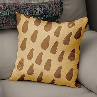 Bonamaison Le Jardin du Lin Kissen Zierkissenbezug Kissenbezug, Brauntöne Dekoration, Für Zuhause Autos Büro Sofa Wohnzimmer Couch Schlafzimmer Dekor, 50x50 Cm -