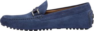 HUGO BOSS Herren Mokassins Driver, Leder (Blau)