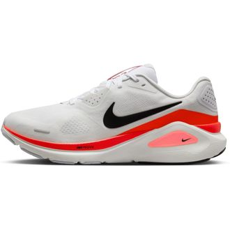 Nike Nike Herren Structure 26 Straßen-Laufschuhe, White/Black/Bright Crimson/Pho, 42.5
