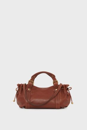 Gerard Darel Mini sac &agrave; main en cuir - 12H - Tan