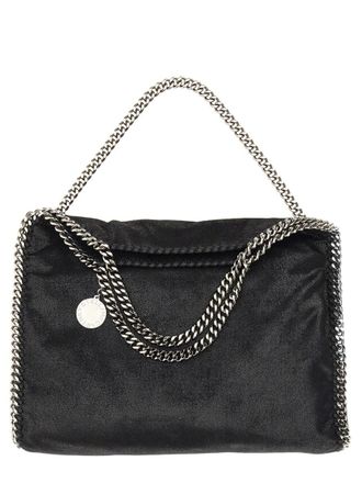 Stella McCartney Womens Tote Bag Falabella Fold Over Black Shoulder