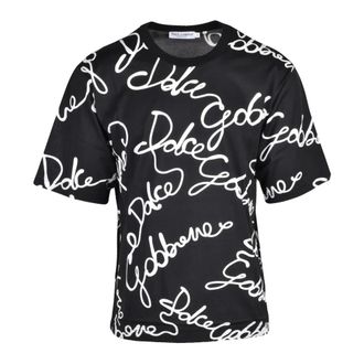 Dolce & Gabbana T-Shirt - - Tops - Herren - Schwarzk - XS