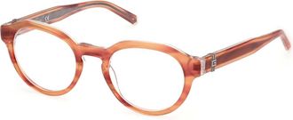 Guess unisex, Accessoires, Orange, Taille: 50 MM Monture optique ronde