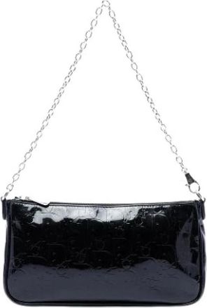 Dior Sac bandouli&egrave;re en cuir verni Pre-owned - Femme - Pre-owned - Noir - Taille: ONE Size