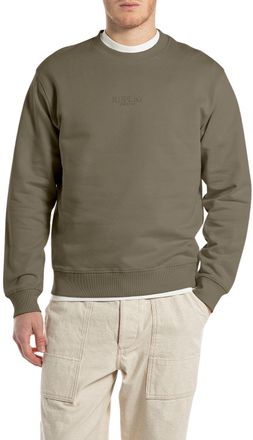 Replay Herren Sweatshirt Regular Fit, Mud 234 (Gr&uuml;n), XL